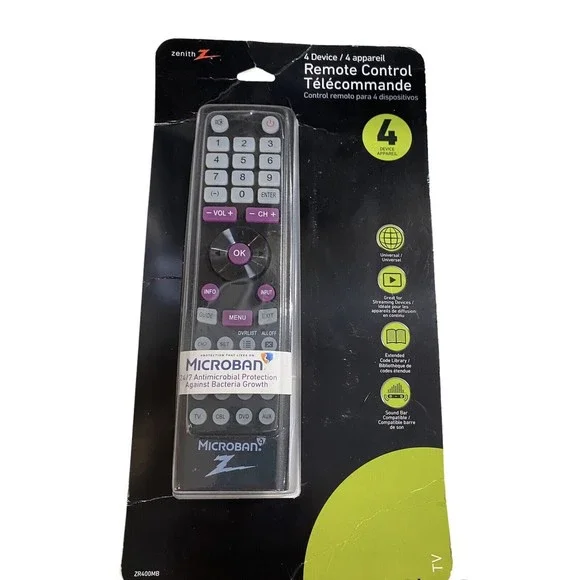 Zenith Universal Remote Codes Zenith ZENVIDEO TV Remote Control